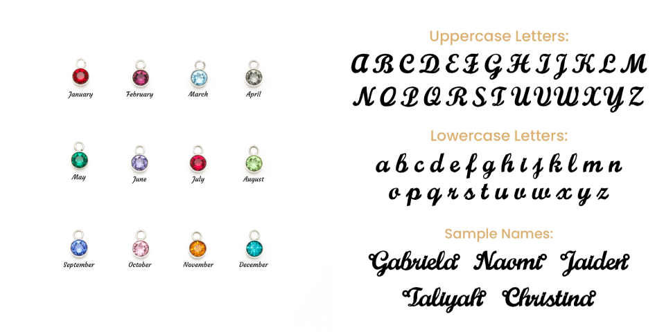 Design and Care Advice - Custom Name Necklace with Birthstone – ShineOn
